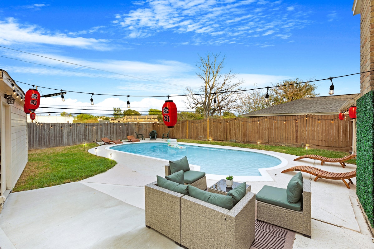 Relaxing Japandi Stay - Pool, BBQ, Firepit - Levi Homes
